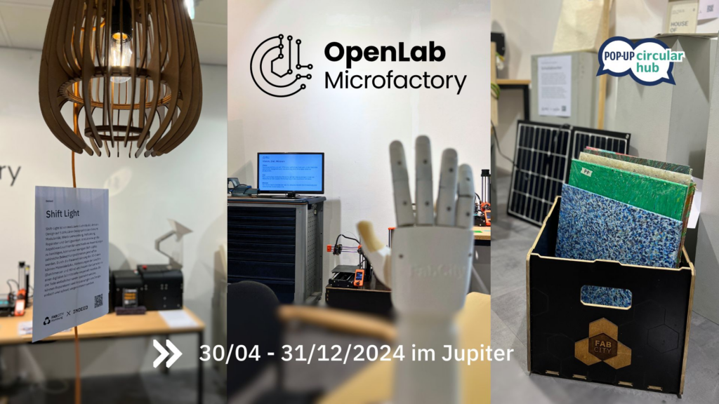 The OpenLab Microfactory in the Pop-Up Circular Hub - Laboratorium Fertigungstechnik